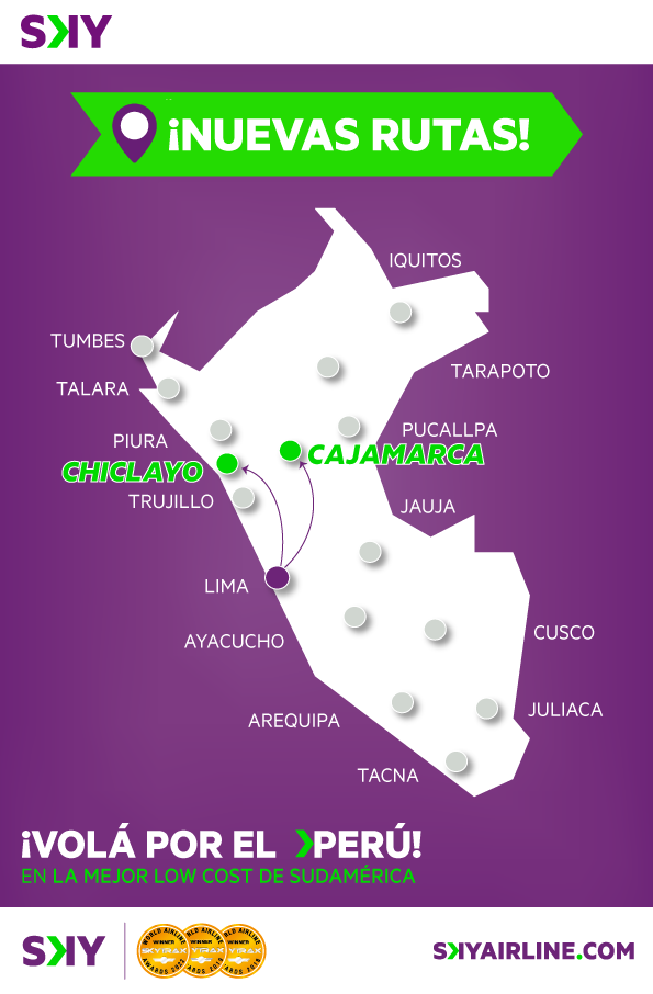 Sky Airline tendrá dos nuevas rutas en Perú – Report News – Peru ...